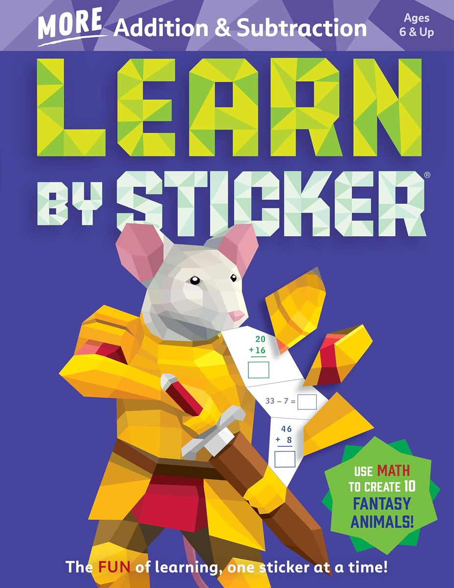 Learn by Sticker: Addition and Subtraction – Green Hippo Gifts