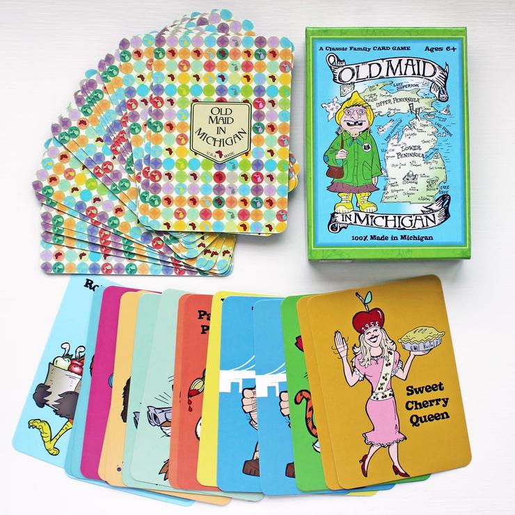 Old Maid in Michigan Jumbo Playing Cards – Green Hippo Gifts