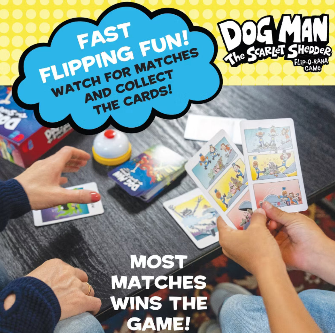 Dog Man The Scarlet Shedder Flip - O - Rama Game – Green Hippo Gifts